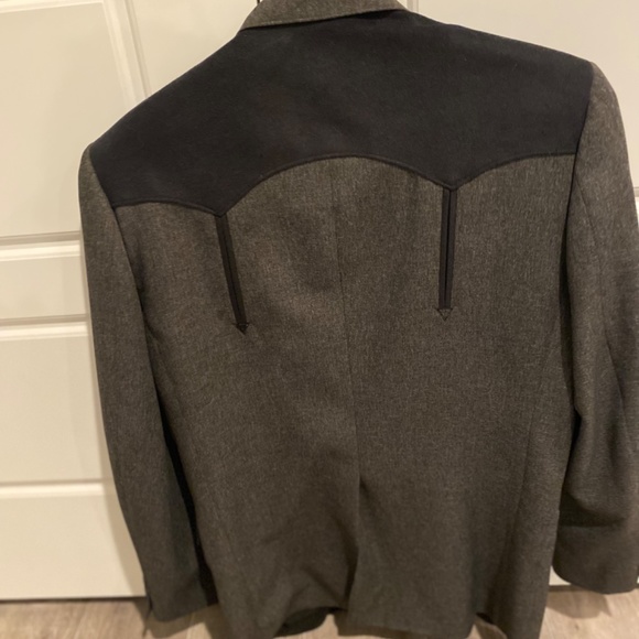 Circle S | Suits & Blazers | Western Circle S Mens Charcoal Grey And ...